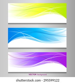 Set Different Color Banner Stock Vector (Royalty Free) 295599122 ...