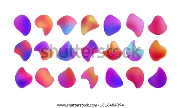 Set Different Color Transitions Gradients On Stock Vector (Royalty Free ...