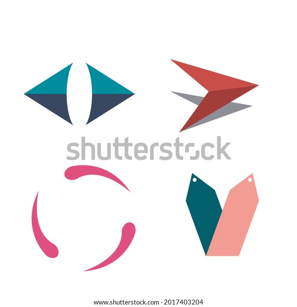 Set Different Logos Design Stock Vector (Royalty Free) 2017403204 ...