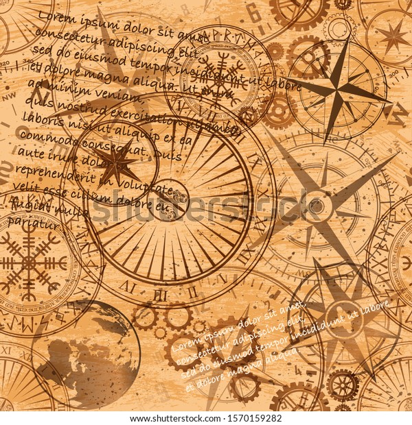 Set Different Old Design Symbols Silhouettes: vector de stock (libre de ...