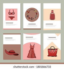 Set Different Templates Cards Your Design Stock Vector (Royalty Free ...