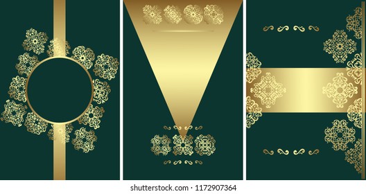 Set Different Types Templates Cover Cards Stock Vector (Royalty Free ...