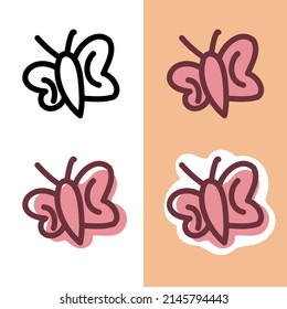 1,860 Peach butterfly Stock Illustrations, Images & Vectors | Shutterstock