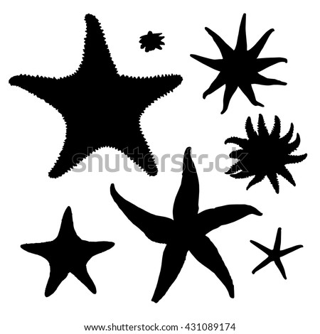 Starfish Silhouette | Free download on ClipArtMag