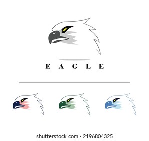 Set Eagle Logo Design Vector Illustration Stock Vector (Royalty Free ...
