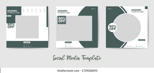 Set Editable Social Media Post Template Stock Vector (Royalty Free ...