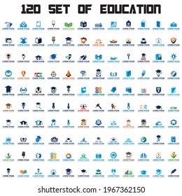Set Education Vector Set University Logo Stock Vector (Royalty Free ...