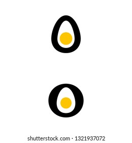 Set Egg Icons Stock Vector (Royalty Free) 1321937072