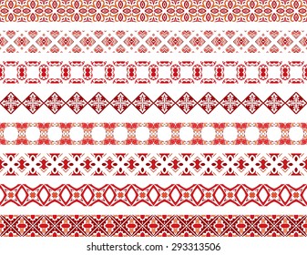 Sami Vector Seamless Pattern Lapland Folk Stock Vector (Royalty Free ...