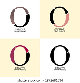 Set Elegant O Letter Linked Monogram Stock Vector (Royalty Free ...