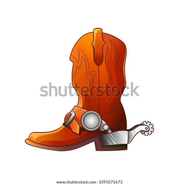 Set Elements Wild West Equipment Cowboys Stock Vector (Royalty Free ...
