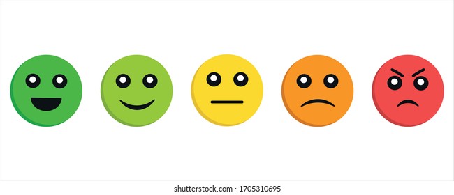 Set Emoticons Set Emoji Stock Vector (Royalty Free) 1705310695 ...
