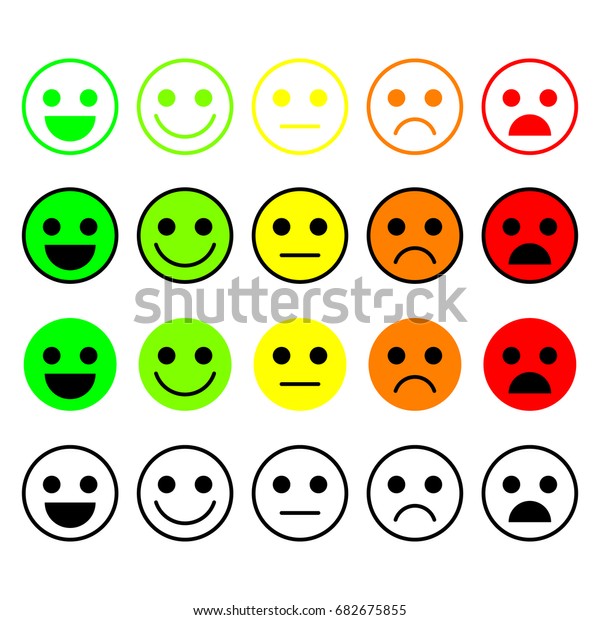 Ensemble d'émoticônes. Niveau Emoji, rang, charge. : image vectorielle ...