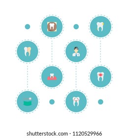 Set Enamel Icons Flat Style Symbols Stock Vector (Royalty Free ...
