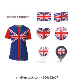 Set England Design Over White Background Stock Vector (Royalty Free ...