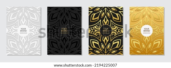 Set Ethnic Covers Vertical Templates Collection Stock Vector (Royalty ...