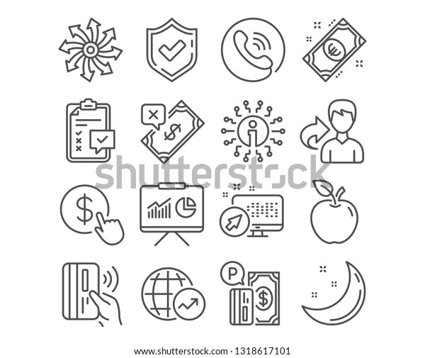 Set Euro Money Versatile World Statistics Stock Vector (Royalty Free ...