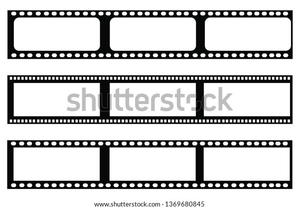 Set Film Frame On Transparent Background Stock Vector (Royalty Free ...