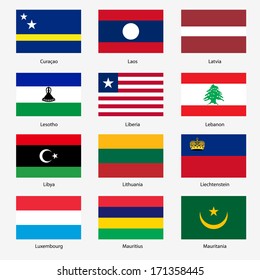 Ten Flags Limited Recognition States Unrecognized Stock Illustration ...