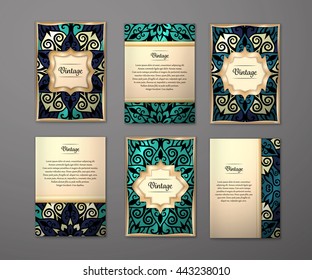 Set Turkish Flyer Page Ornament Illustration 库存矢量图（免版税）425703241 ...