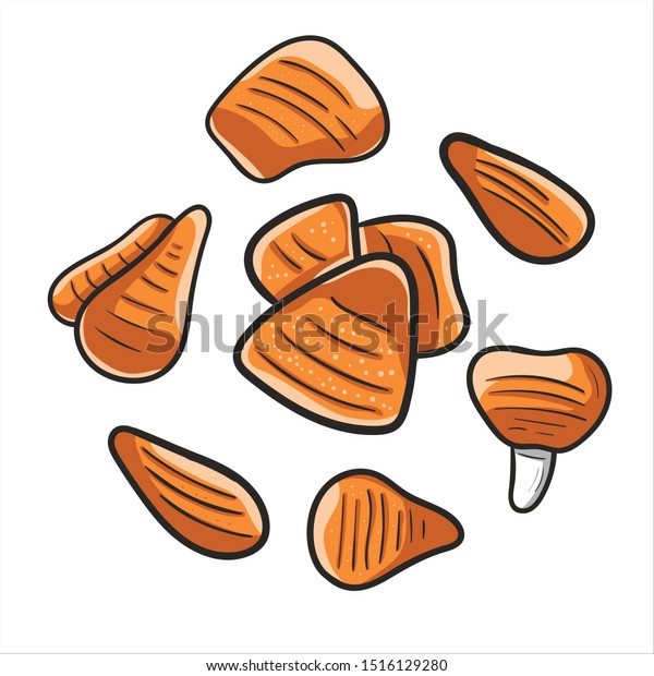 Set Fried Chicken Cartoon Full Color Stock Vector (Royalty Free ...