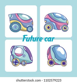 Set Future Cars Stock Vector (Royalty Free) 1102579223 | Shutterstock