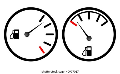 Set Gas Meters Vector Stock Vector (Royalty Free) 40997017