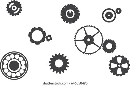 Set Gear Icons Stock Vector (Royalty Free) 646558495