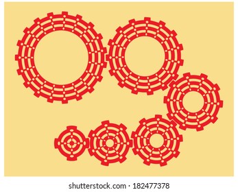 1,132 Gear wheels different size Images, Stock Photos & Vectors ...
