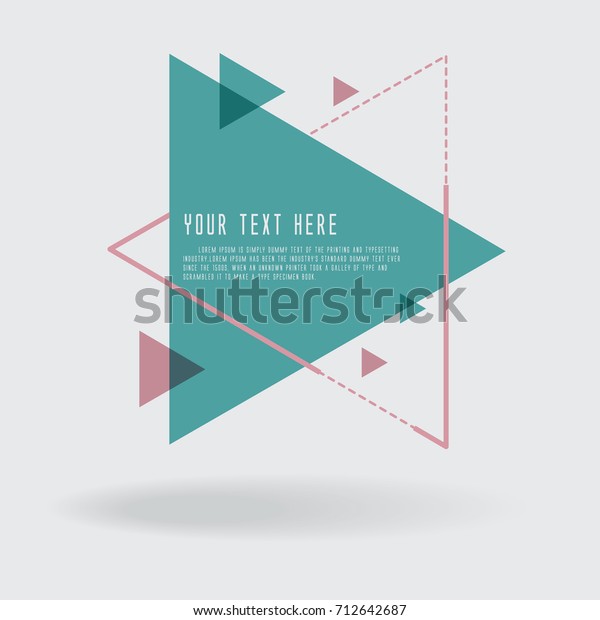 Set Geometric Vector Banners Retro Colored Stock Vector (Royalty Free ...