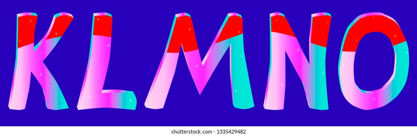 Set Glossy Letters K L M Stock Vector (Royalty Free) 1335429482 ...