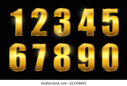 4,409 Fancy Gold Numbers Images, Stock Photos & Vectors | Shutterstock
