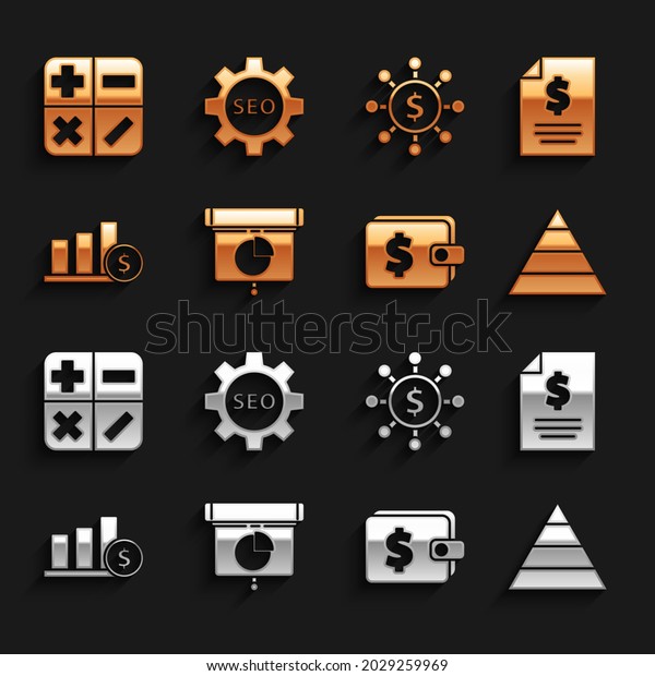 Set Graph Chart Diagram Infographic Contract Stock Vector (Royalty Free ...