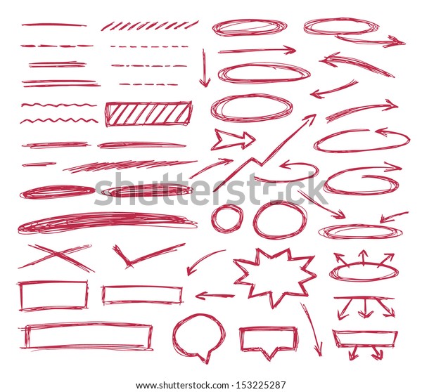 Set Graphic Signs Vector Illustration Stock Vector (Royalty Free ...
