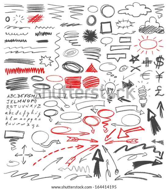 Set Graphic Signs Vector Illustration Stock Vector (Royalty Free ...