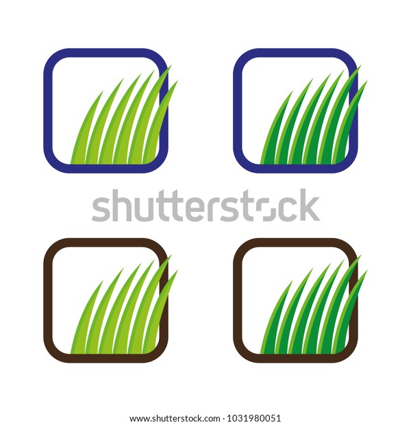 A set of grass icons
