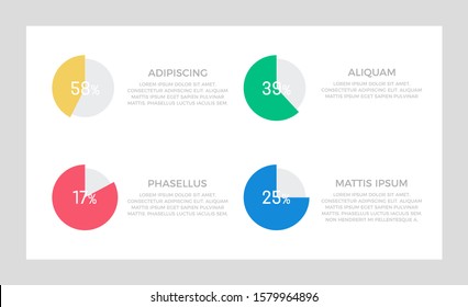 Set Color Isometric Pie Diagrams Stock Vector (Royalty Free) 245226976