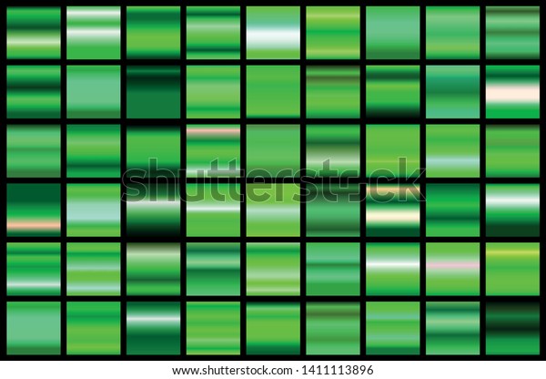 Set Green Gradients Green Backgrounds Collection: เวกเตอร์สต็อก (ปลอด ...