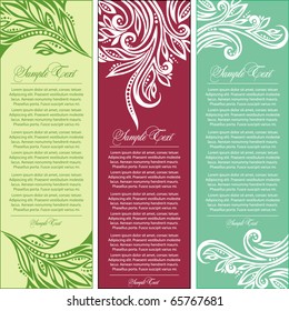 Set Greeting Cards Stock Vector (Royalty Free) 65767681 | Shutterstock