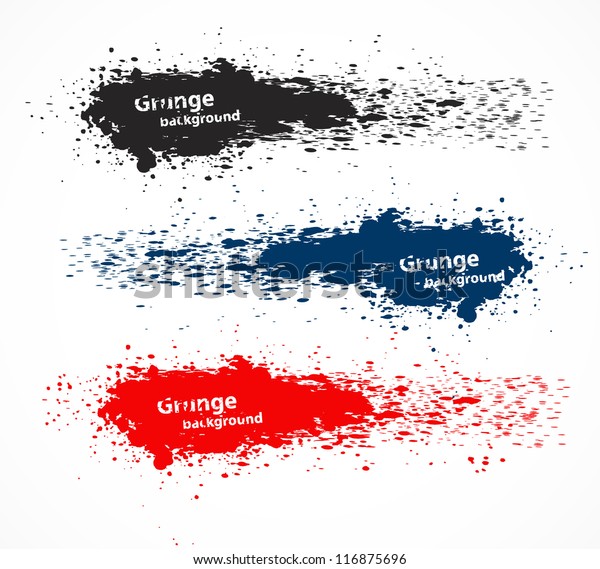 Set Grunge Banners Stock Vector (Royalty Free) 116875696