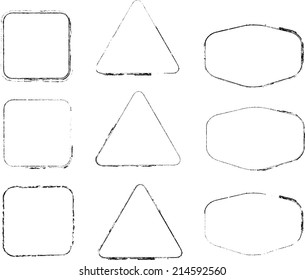 Set Grunge Rubber Stamp Stock Vector (Royalty Free) 214592560 ...