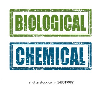 Set Grunge Rubber Stamp Word Biological Stock Vector (Royalty Free ...