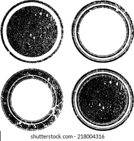 Set Grunge Rubber Texture Stamp Vector Stock Vector (Royalty Free ...