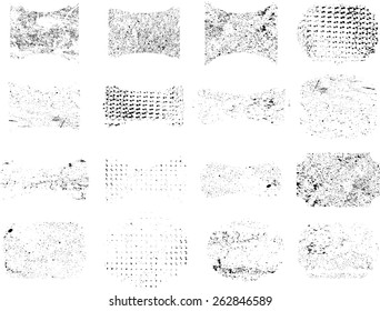 Set Grunge Rubber Texture Stamp Vector Stock Vector (Royalty Free ...