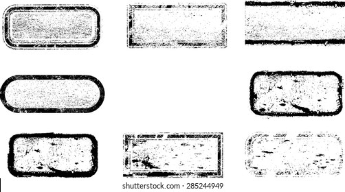 Set Grunge Rubber Texture Stamp Stock Vector (Royalty Free) 285244949 ...