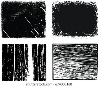 Set Grunge Rubber Texture Stamp Distressed Stock Vector (Royalty Free ...