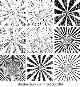 Set Grunge Spiral Background Stock Vector (Royalty Free) 161050184 ...