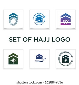Set Hajj Logo Design Template Stock Vector (Royalty Free) 1628849836 ...