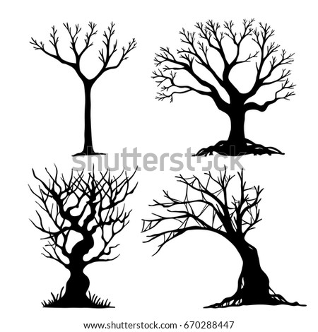 Creepy Dead Tree Drawing | Free download on ClipArtMag