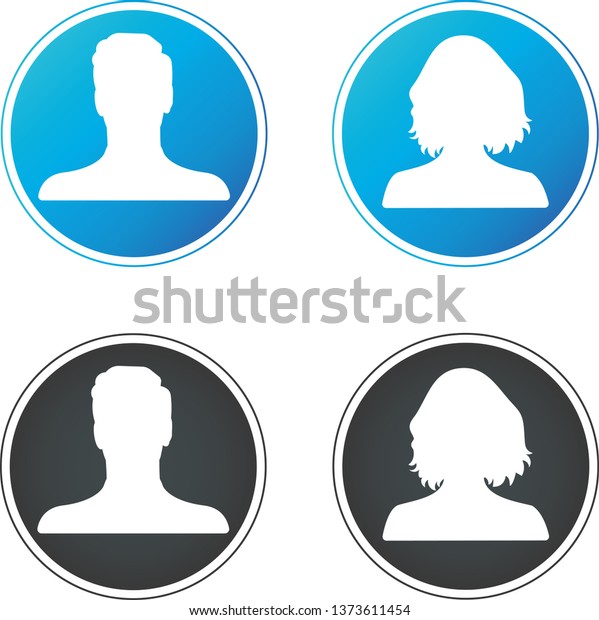 Set Hand Drawn Avatar Profile Icon Stock Vector (Royalty Free ...